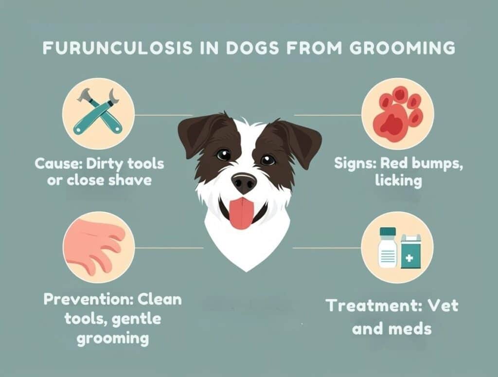 Furunculosis In Dogs From Grooming